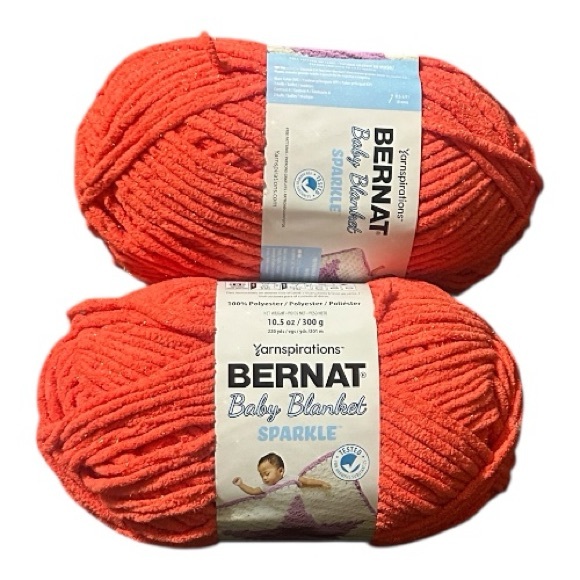 Bernat | Accents | 2 Skeins Yarnspirations Bernat Baby Blanket Sparkle ...